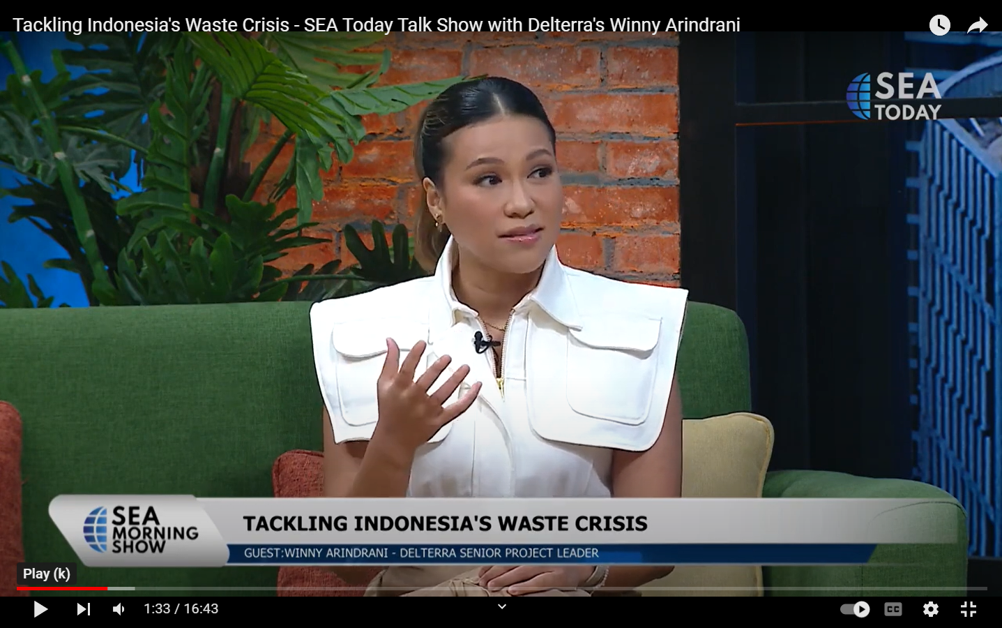 Tackling Indonesia’s Waste Crisis – SEA Today Talk Show with Delterra’s ...